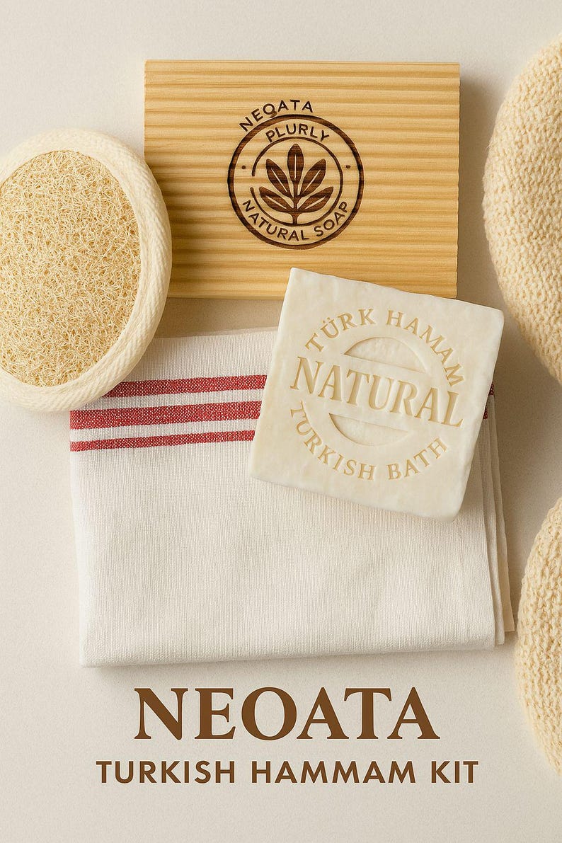 NEOATA Turkish Bath Kit – All Natural Spa Set With Handmade Soap ...