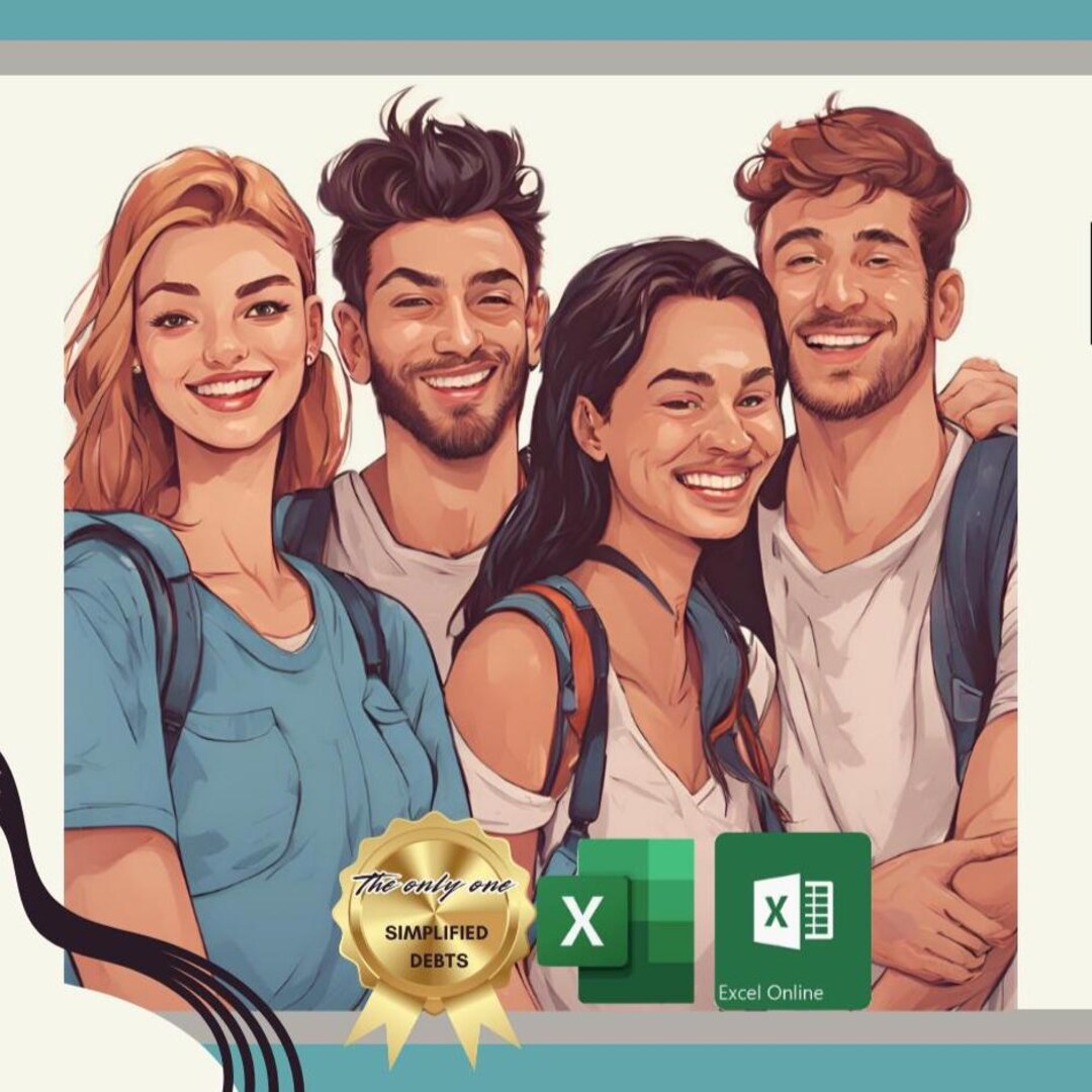 DDGO Excel Template: Simplified Debt Sharing, Trip Cost Splitter (PDF ...