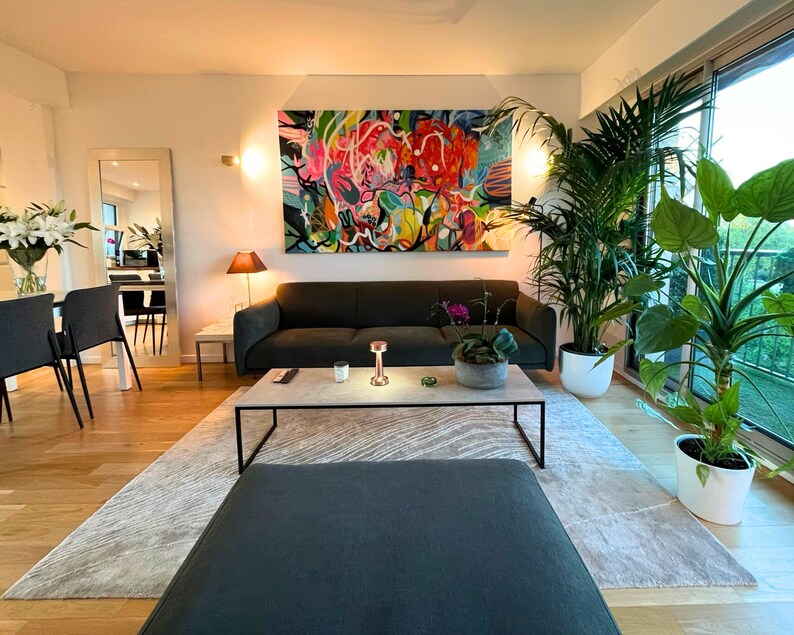 Custom Abstract Art, Canvas Painting From Photo, Personalized Framed ...