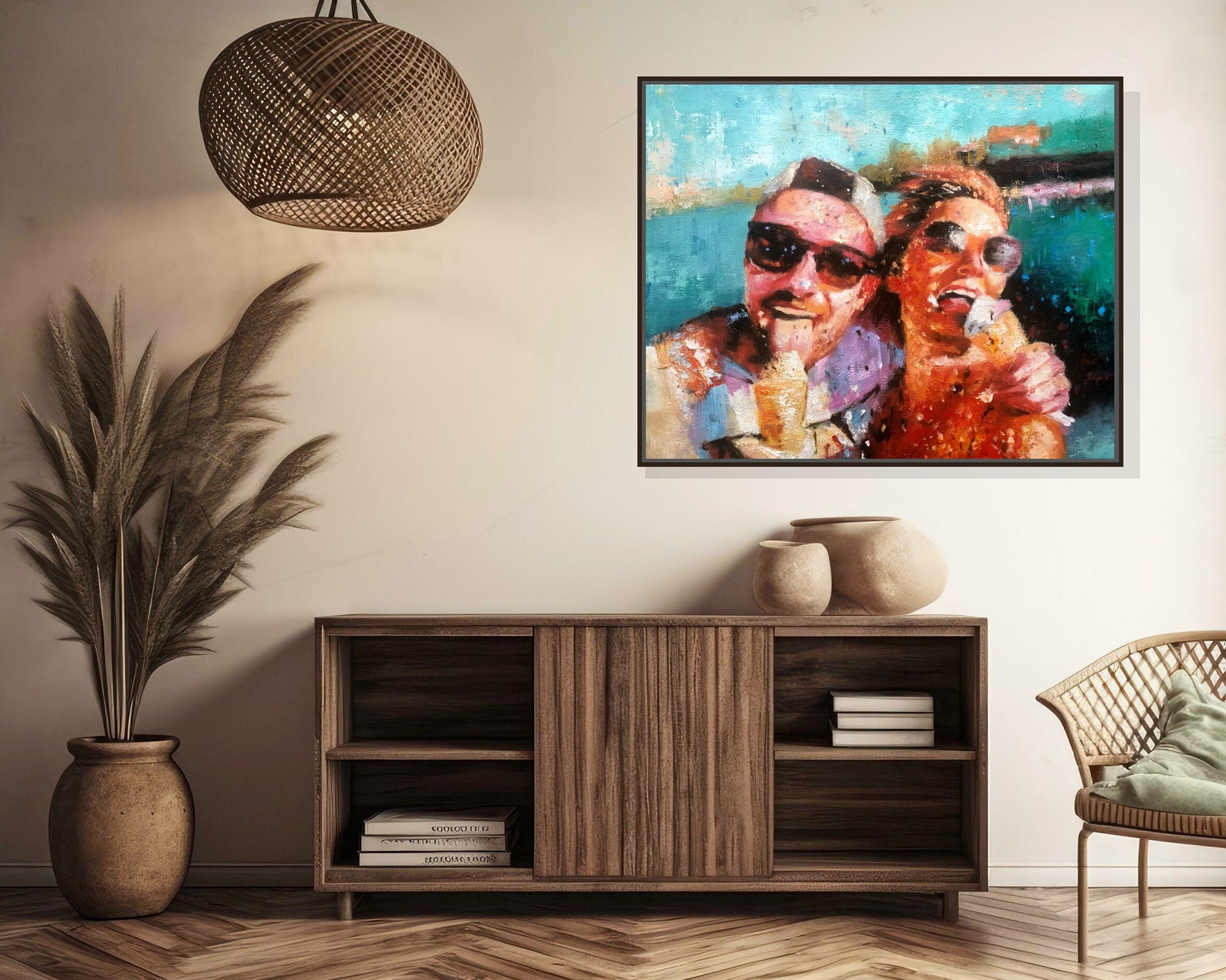 Custom Artistic Oil Portrait, Canvas Painting From Photo, Personalized ...