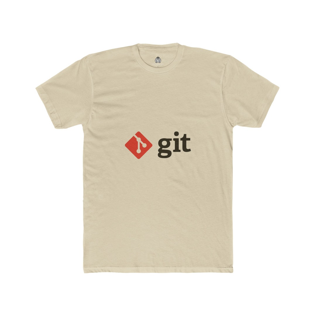Git Logo & Text (red) - Men T-shirt - Etsy