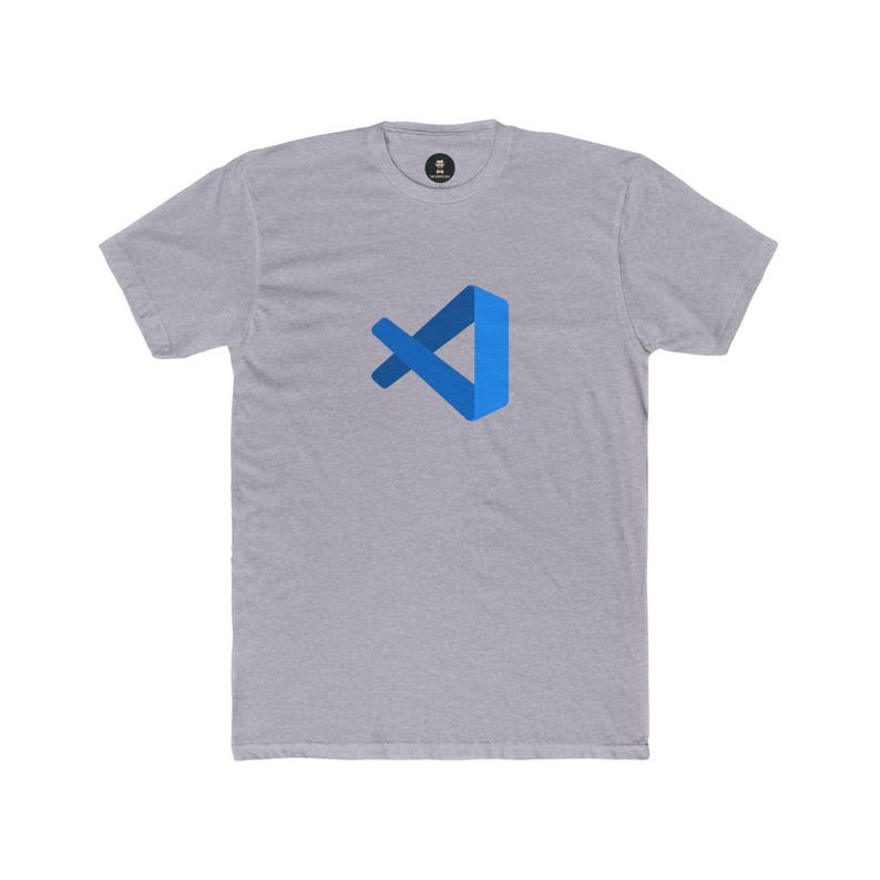 VS Code Logo T-shirt | Developer Programming Tee, Blue Code Icon - Etsy