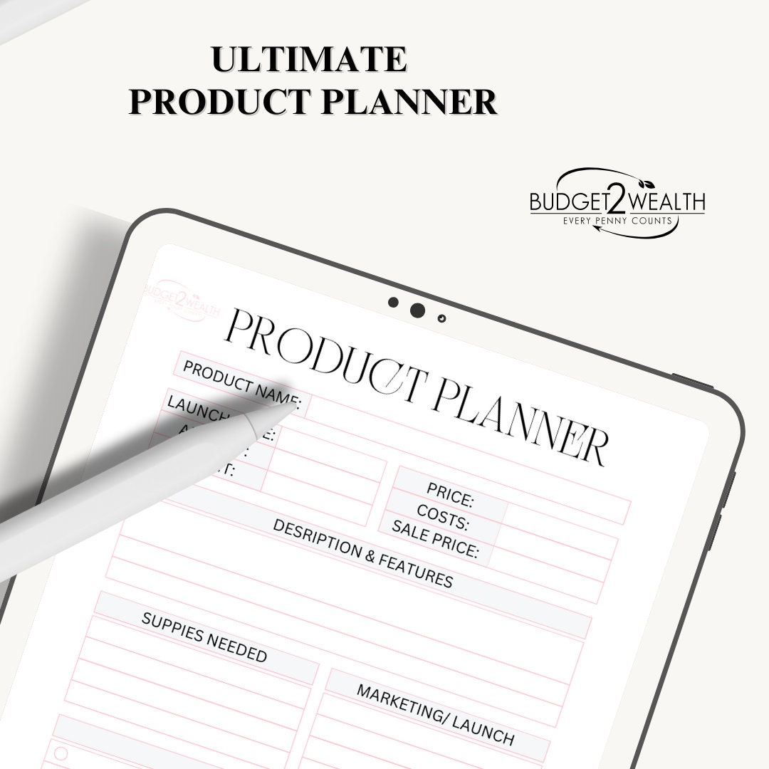 Product Planner, Product Launch Template, Small Business Template ...