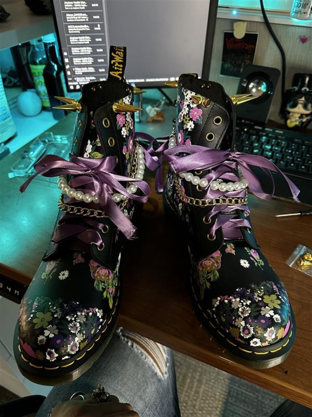 Greyhorse Custom Soul Crushers/goth Boots - Etsy