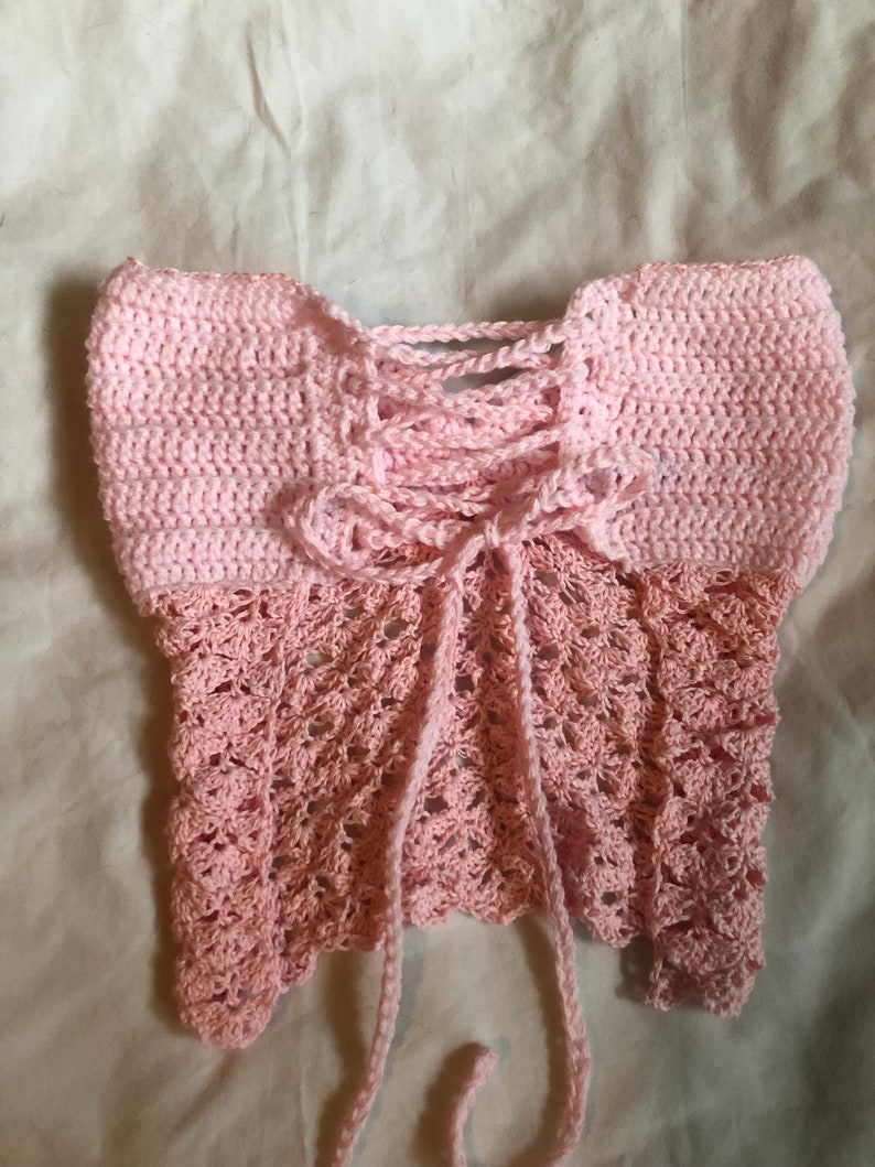 Pink Crochet Lace Top - Etsy