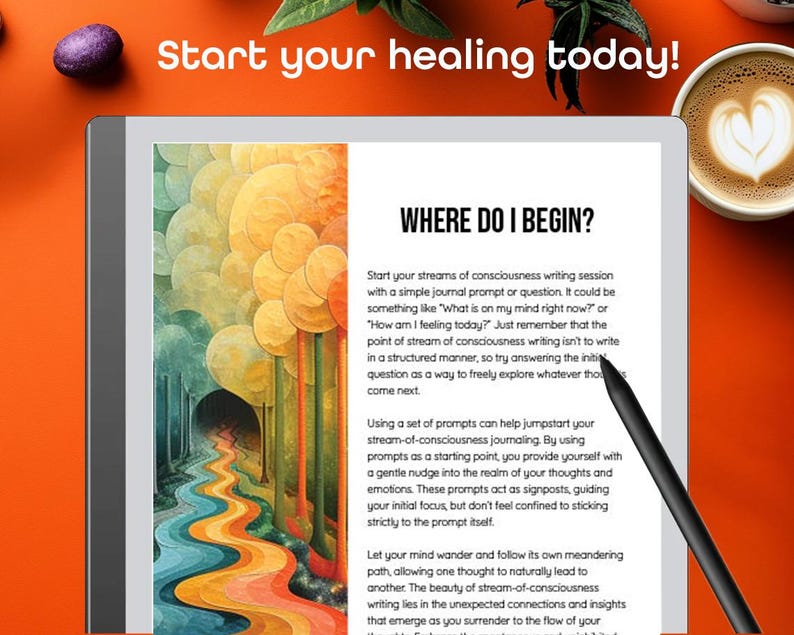 Stream-of-consciousness Writing Journal - Etsy