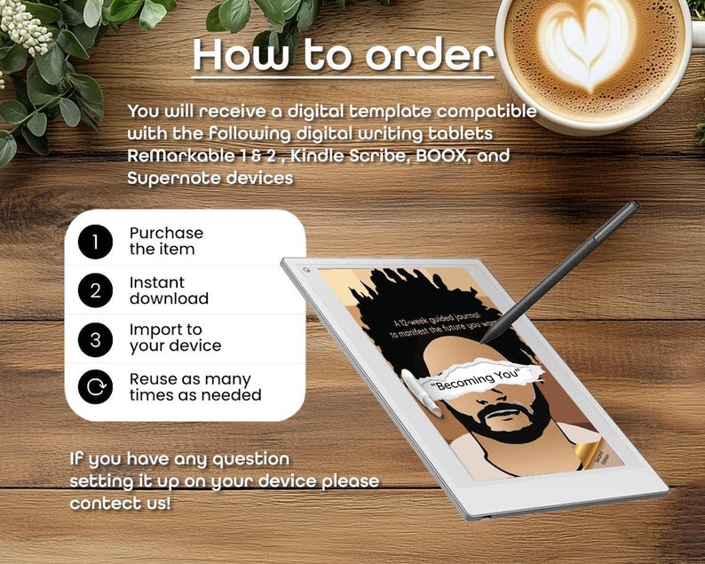 Digital Guided Journal for Men for Remarkable 1 & 2 Tablets, Kindle ...