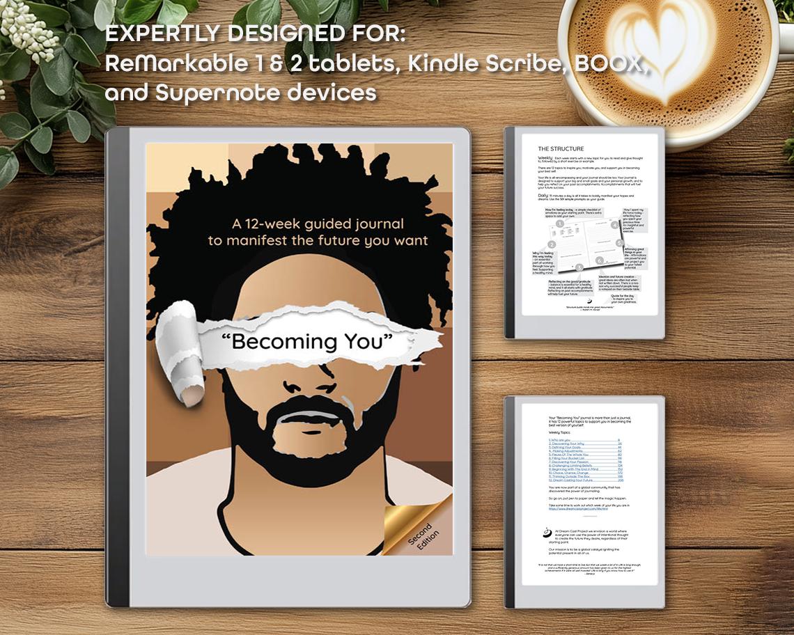 Digital Guided Journal for Men for Remarkable 1 & 2 Tablets, Kindle ...