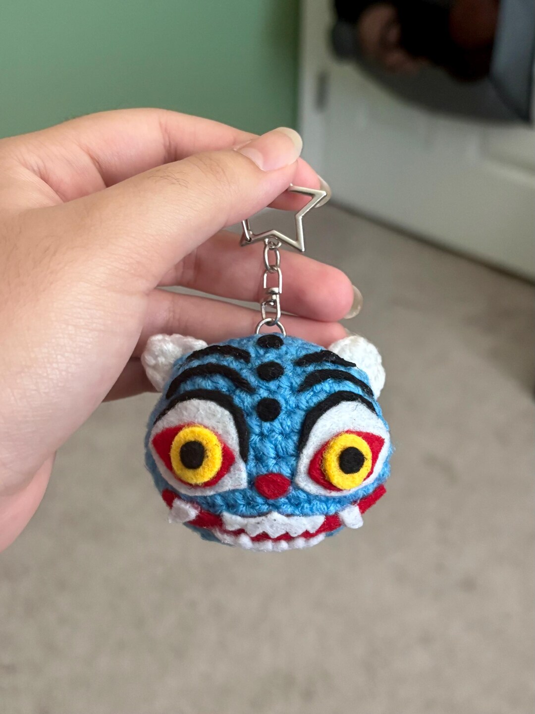 Derpy the Tiger KPOP Demon Hunters Crochet Keychain - Etsy
