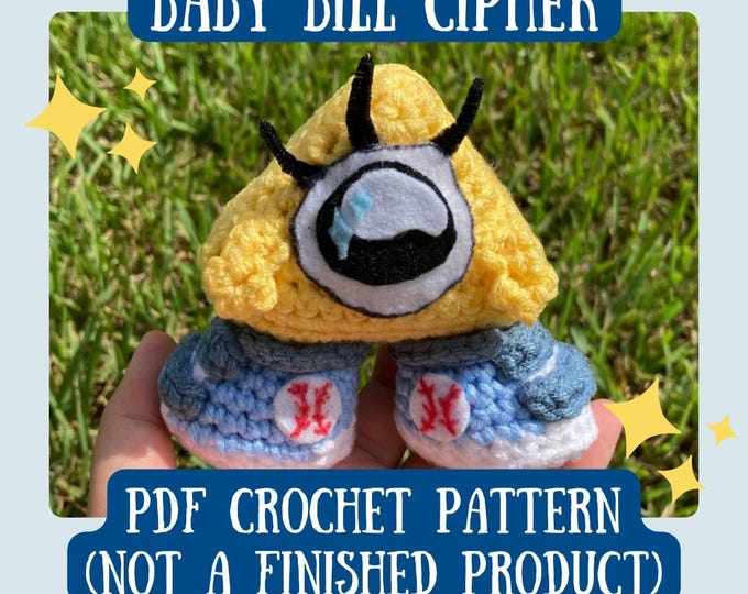 PDF PATTERN: Baby Bill Cipher Crochet Plushie - Etsy