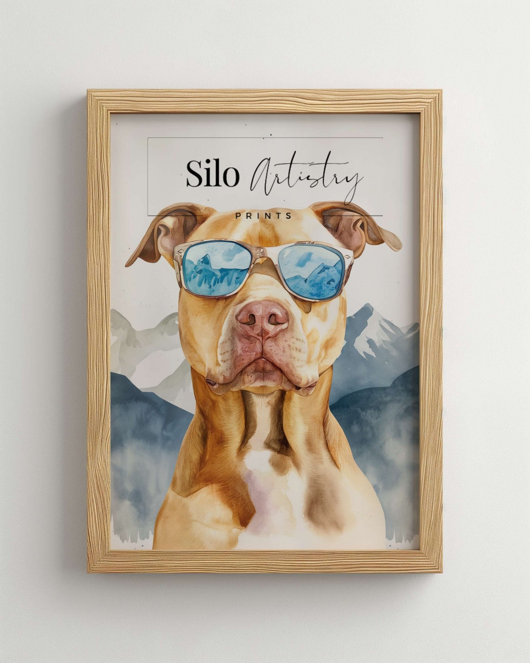 Pet Printable Art Happy Dog Art for Dog Lovers Unique Gift for Pet ...