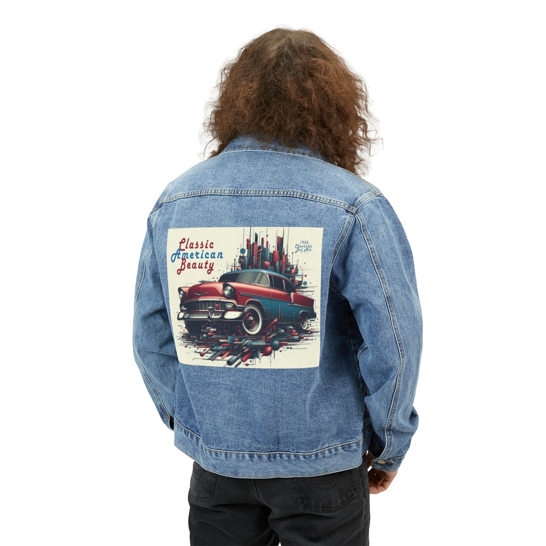 1955 Chevrolet Bel Air Men's Denim Jacket - Etsy