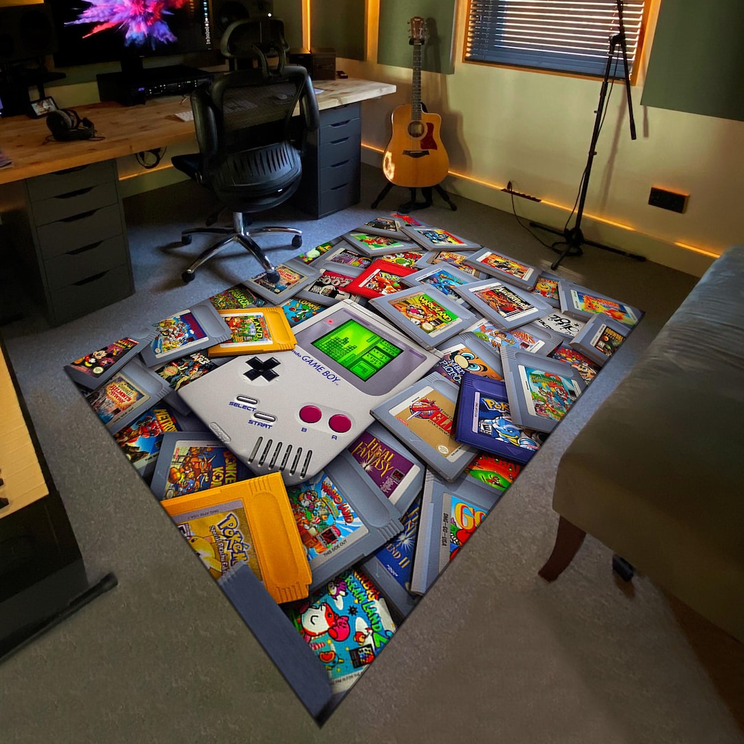 Retro Game Rug,video Game Rug,game Console Rug,gaming Rug,gamer Rug ...