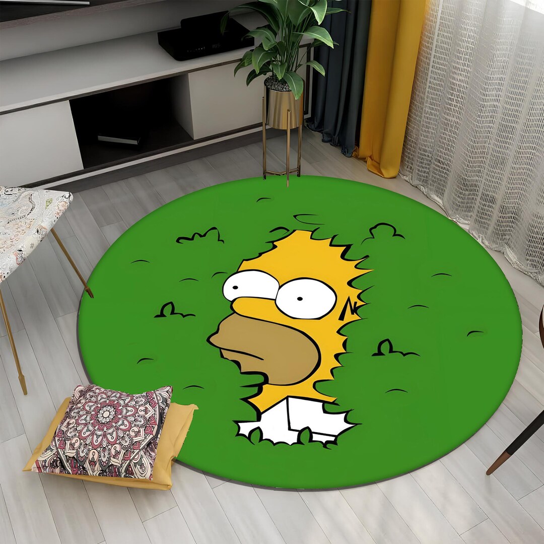 The Simpsons,simpsons Rug,pop Art Rug,colorful Rug,unique Rug Rug,gift ...