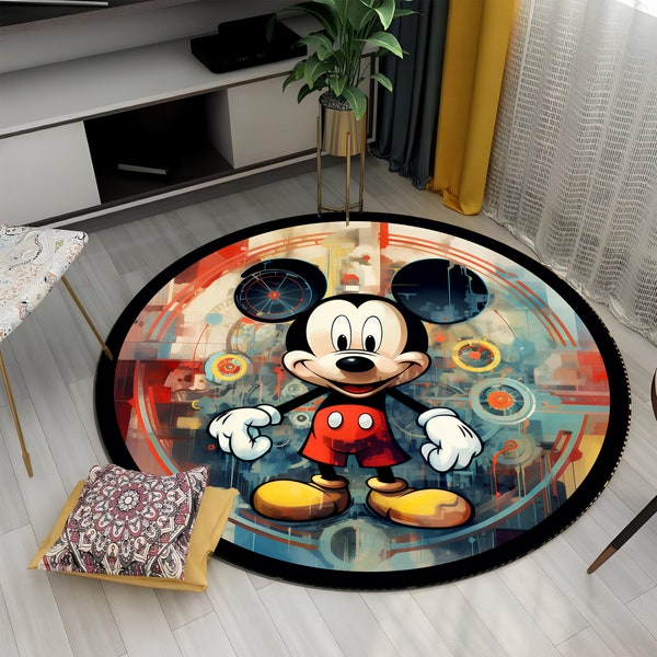 Mickey Mouse Rug - Etsy