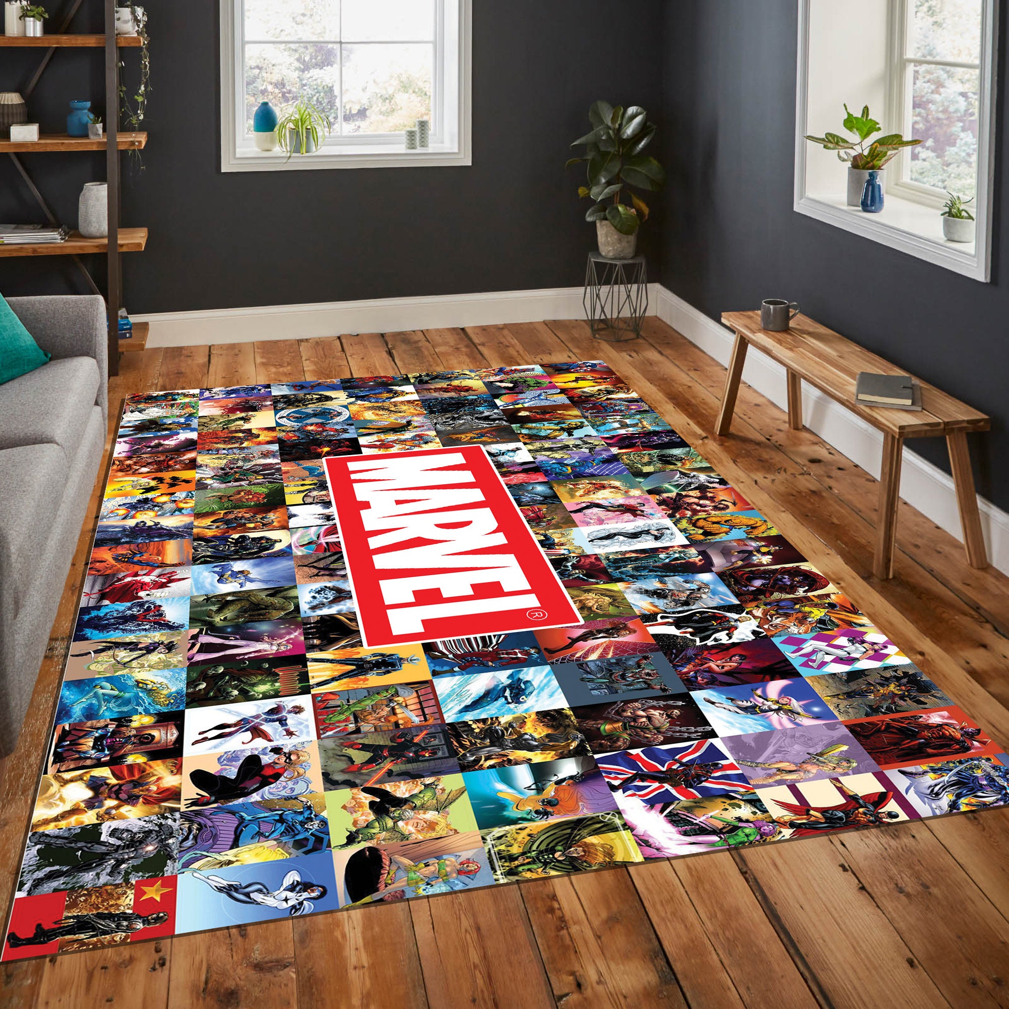 Marvel,marvel Characters Rug,movie Rug,fantastic Rug,movie Decor ...