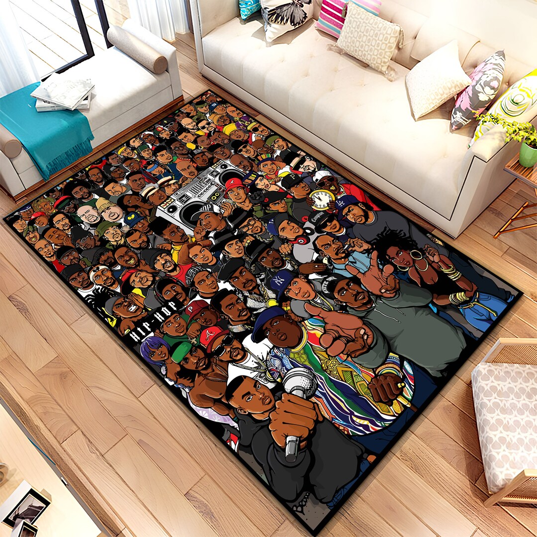 Hiphop Rug,legends Rug,rappers Rug,music Rug,music Decor,music Room Rug ...