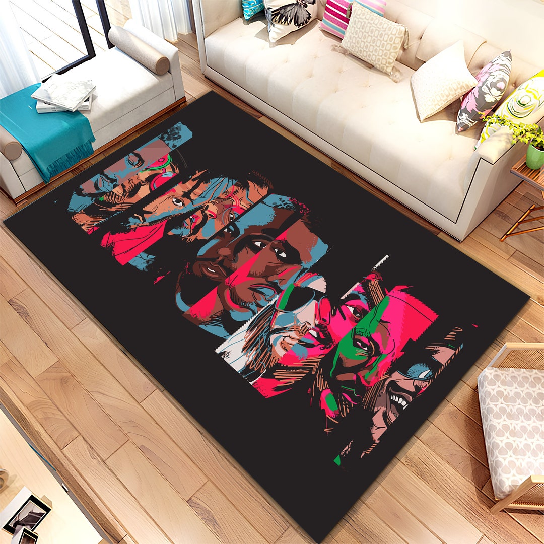 Hiphop Rug,legends Rug,rappers Rug,music Rug,music Decor,music Room Rug ...