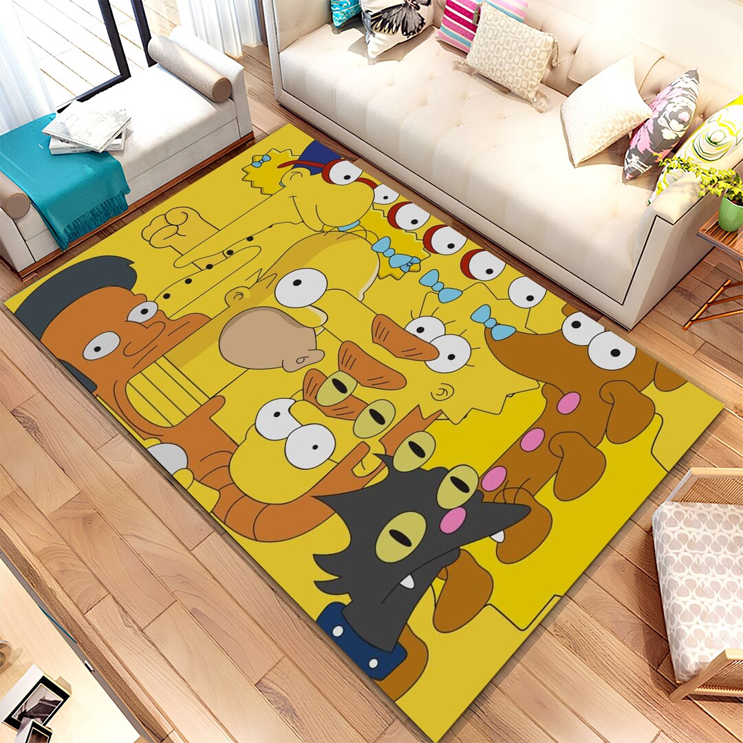 The Simpsons, Simpsons Rug, Pop Art Rug, Colorful Rug, Unique Rug ...