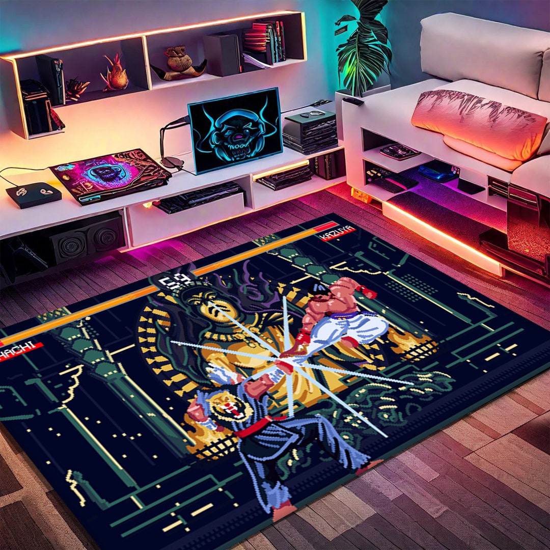 Retro Game Rug,game Rug,gaming Rug,colorful Rug,play Room Rug, Game ...