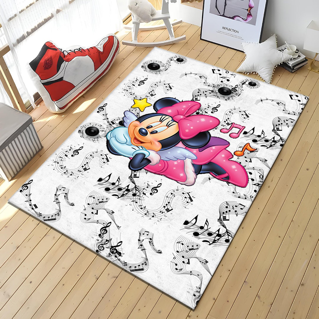 Minnie Mouse Rug,colorful Rug,kids Rug,lovely Rug,custom Rug,nursery ...