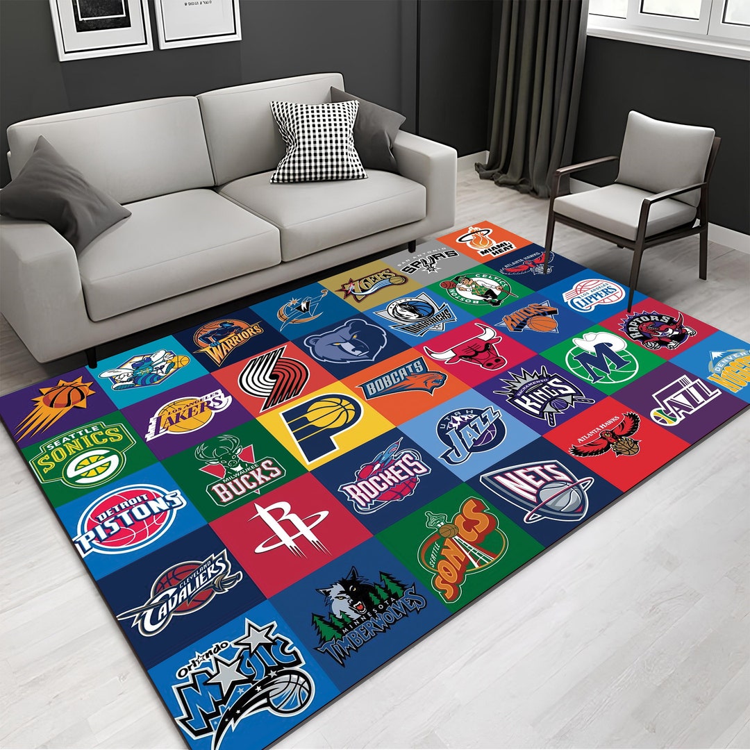 Basketball Rug,nba Team Rug,boys Room Rug,sport Rug,kids Room Rug ...