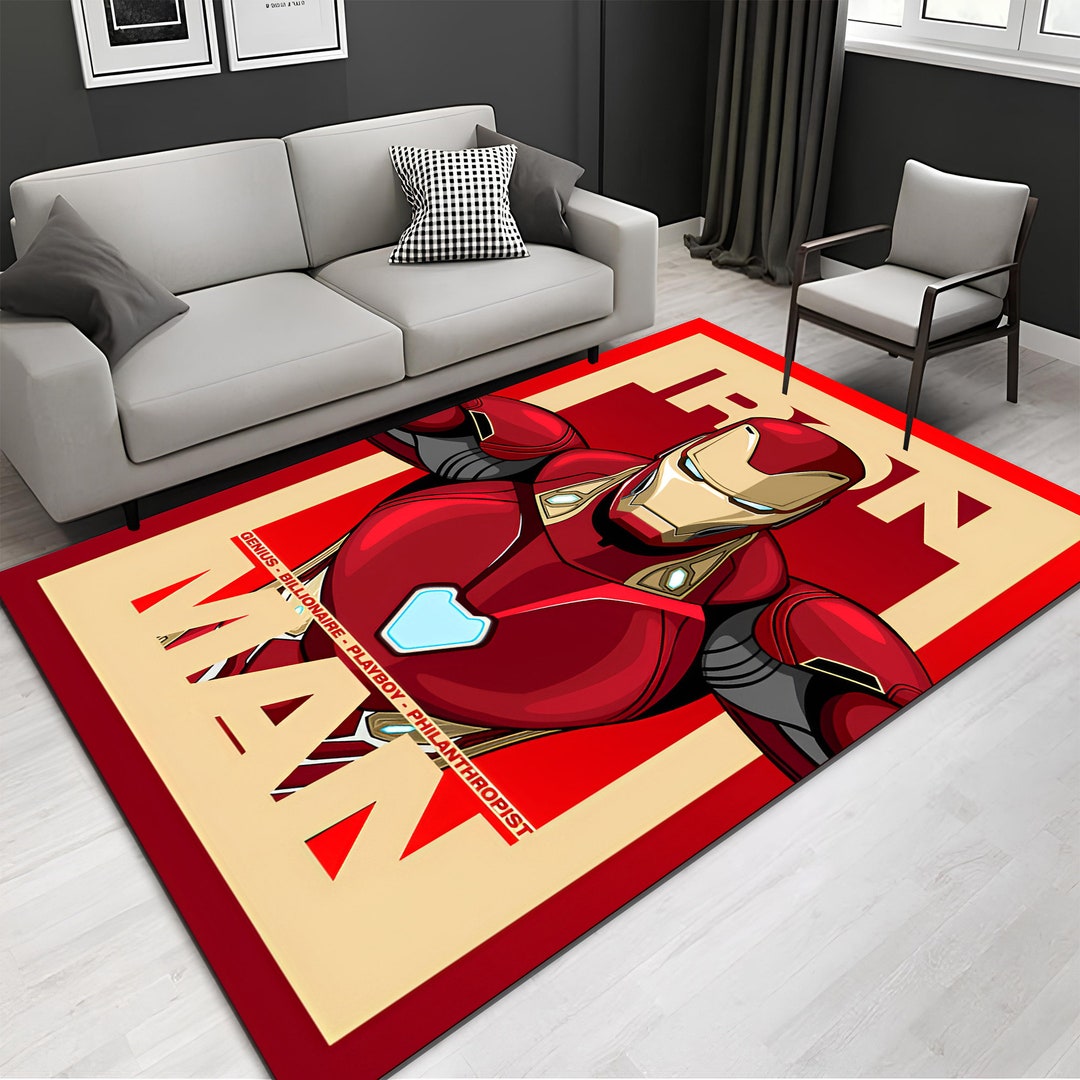 Ironman,ironman Rug,marvel Rug,movie Rug,fantastic Rug,movie Decor ...