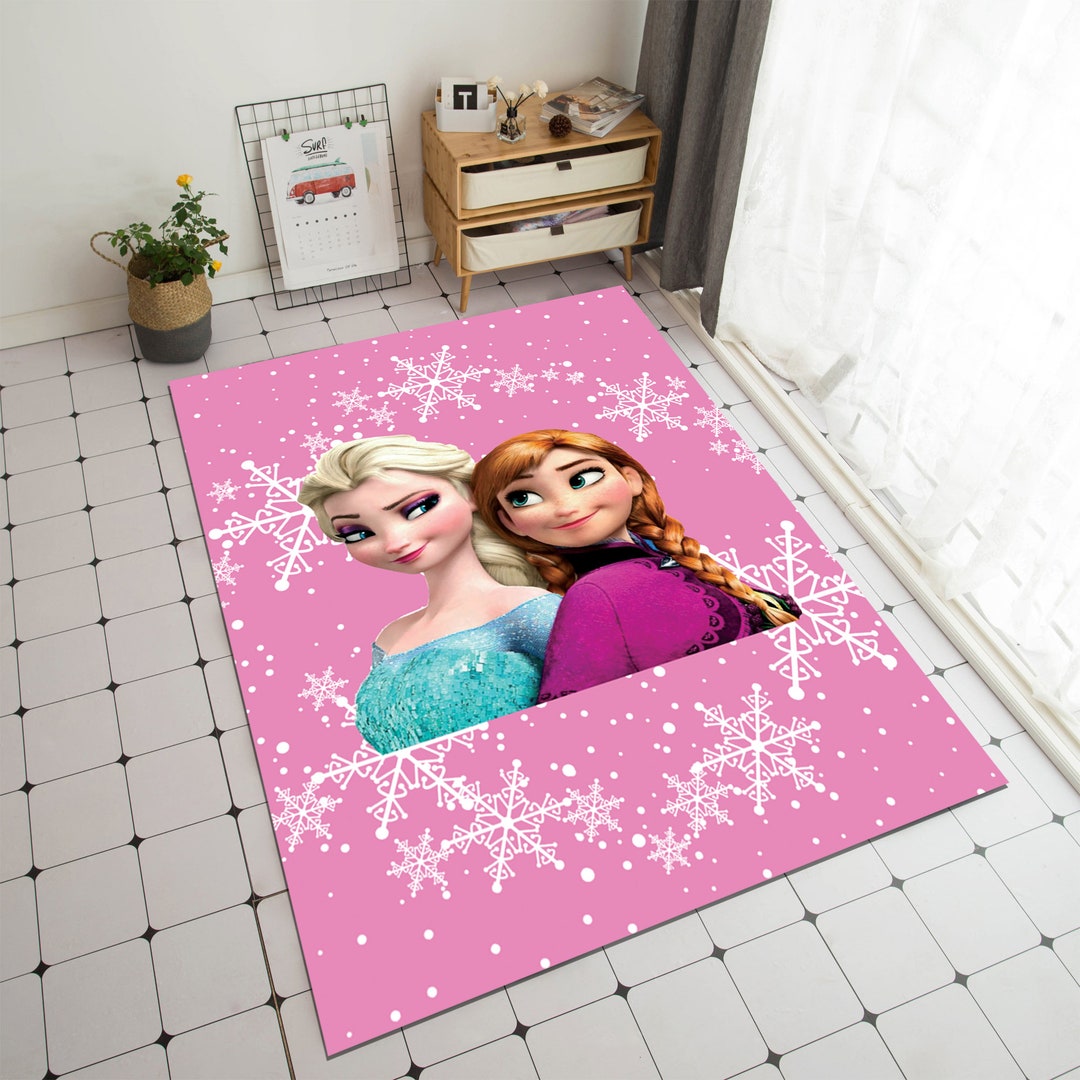 Frozen Rug,elsa Rug,anna Rug,pink Rug,kids Rug,personalized Rug,custom ...