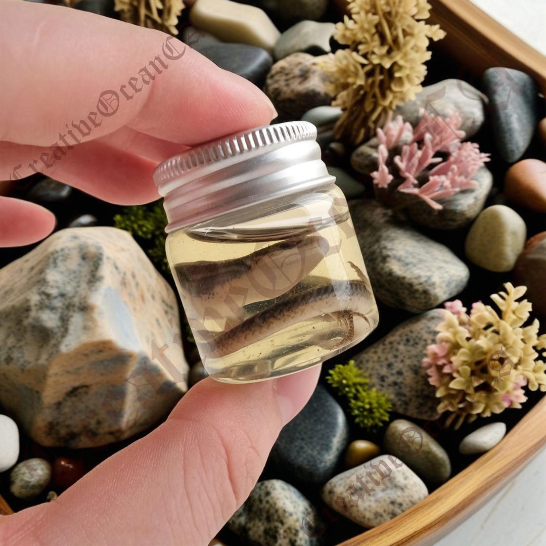 Mini Lizard Wet Specimen in Glass Bottle, Reptile Specimen, Ethically ...