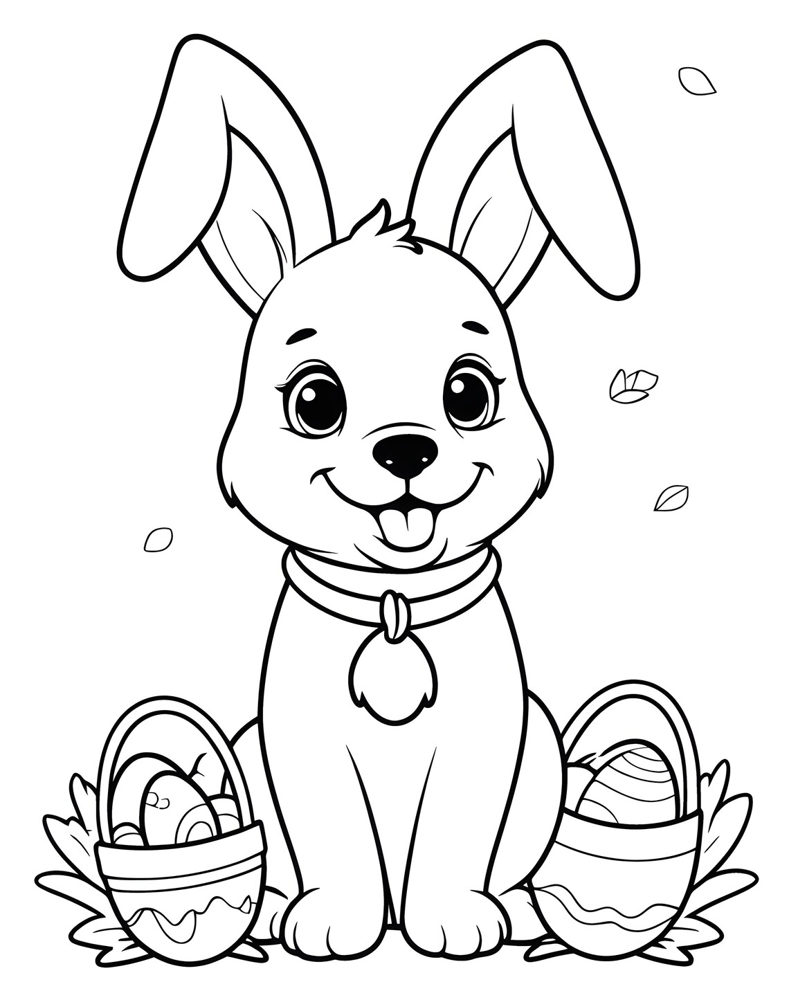 Cute Easter Designs- Printable Coloring Pages for Kids- 100 Coloring ...
