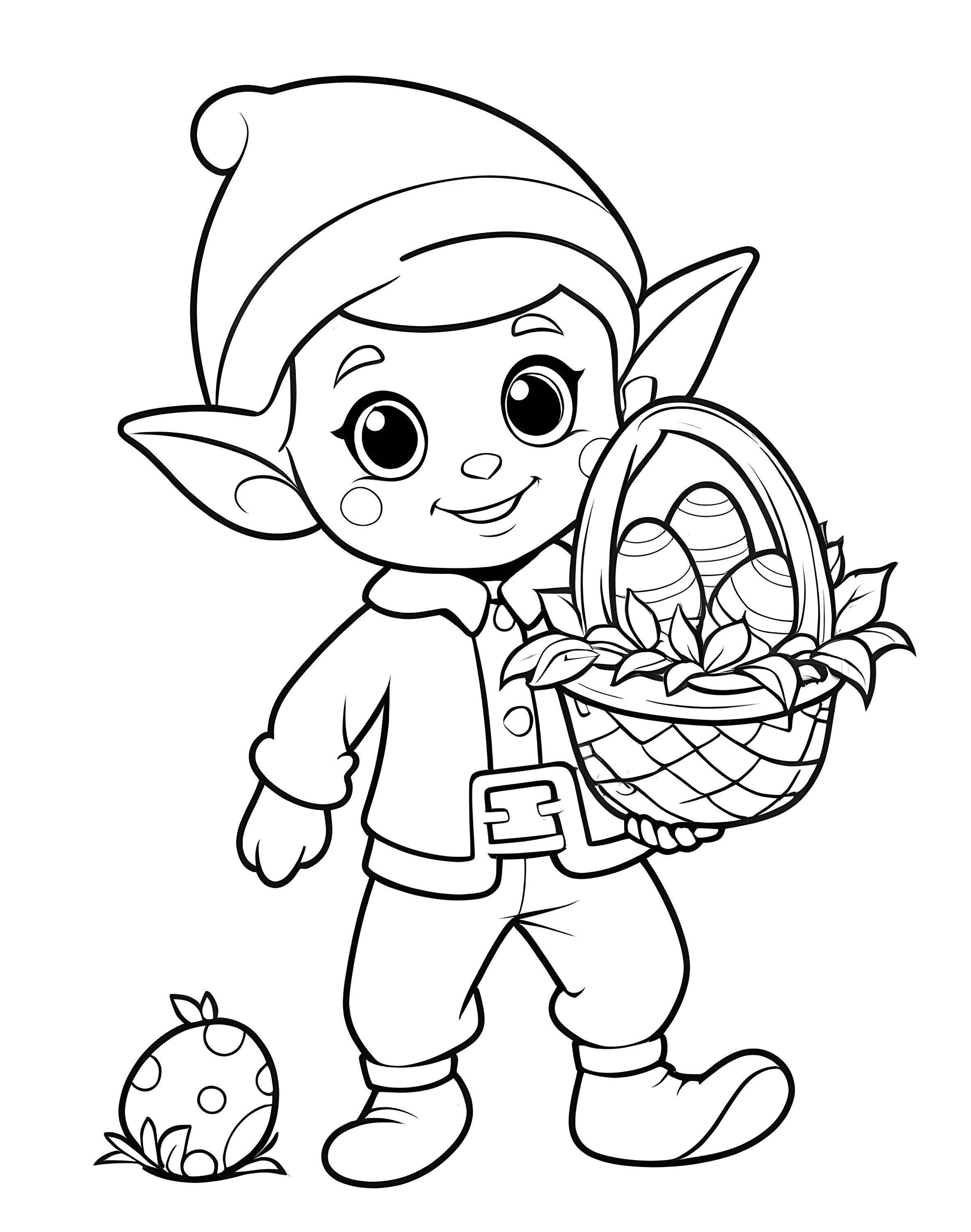 Cute Easter Designs- Printable Coloring Pages for Kids- 100 Coloring ...