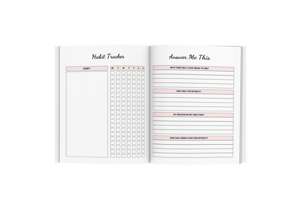 Self Care Journal Self Care Workbook Self Love Burnout Stress ...
