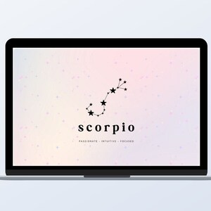 Scorpio Desktop Wallpaper Zodiac Desktop Wallpaper Aesthetic Desktop ...