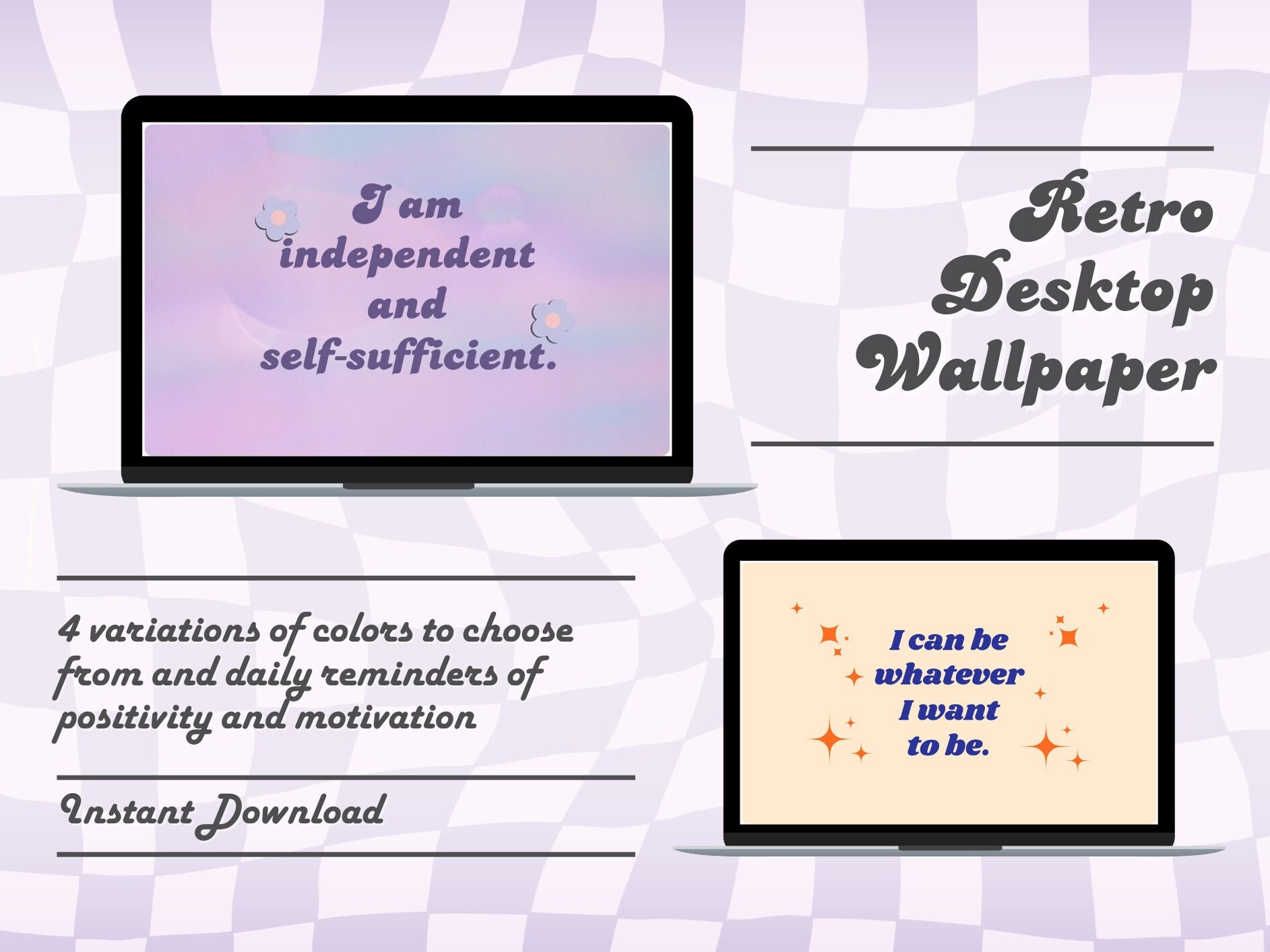 4 Retro Desktop Wallpaper Motivational Desktop Wallpaper Aesthetic ...