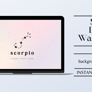 Scorpio Desktop Wallpaper Zodiac Desktop Wallpaper Aesthetic Desktop ...