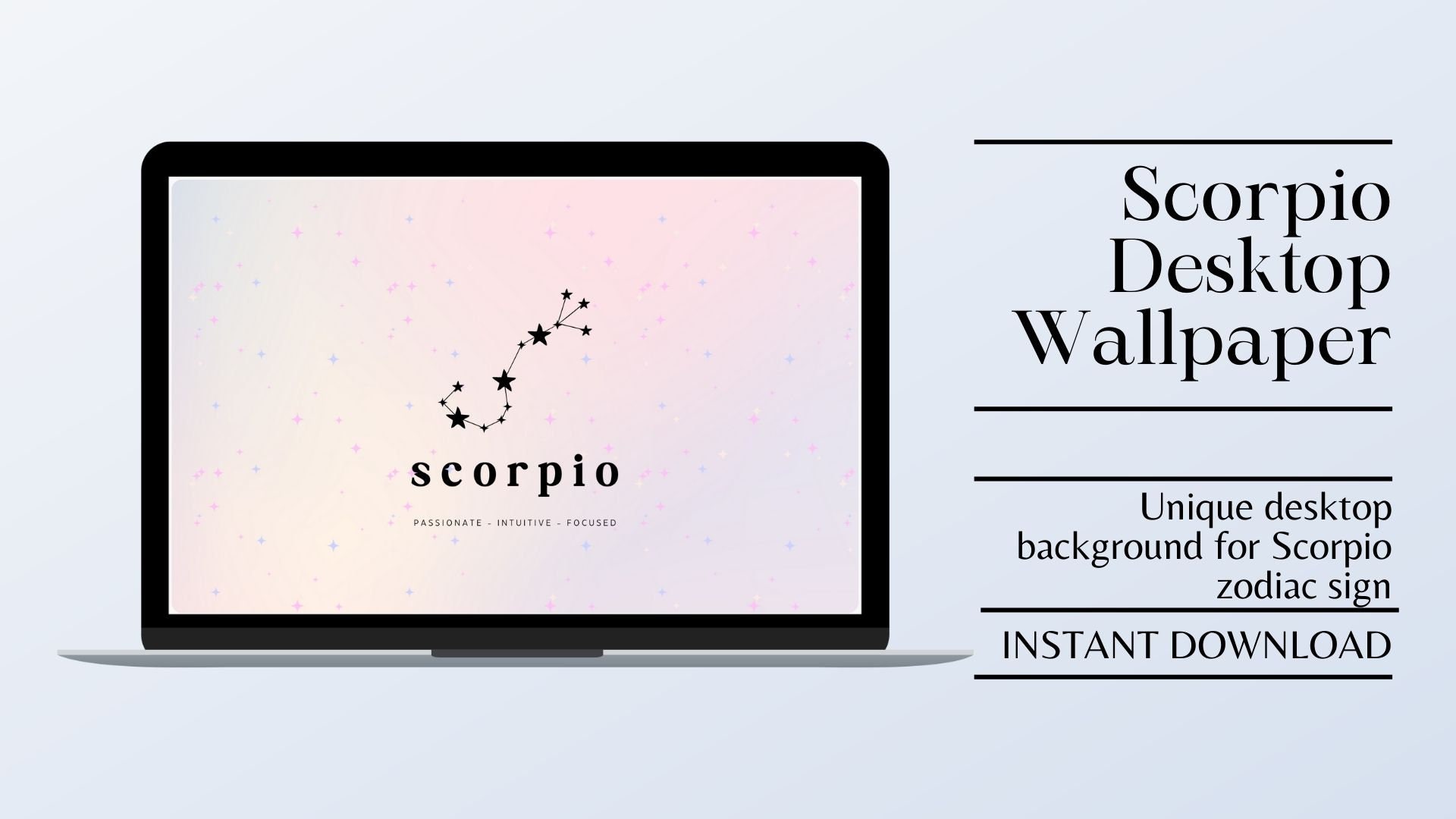 Scorpio Desktop Wallpaper Zodiac Desktop Wallpaper Aesthetic Desktop ...