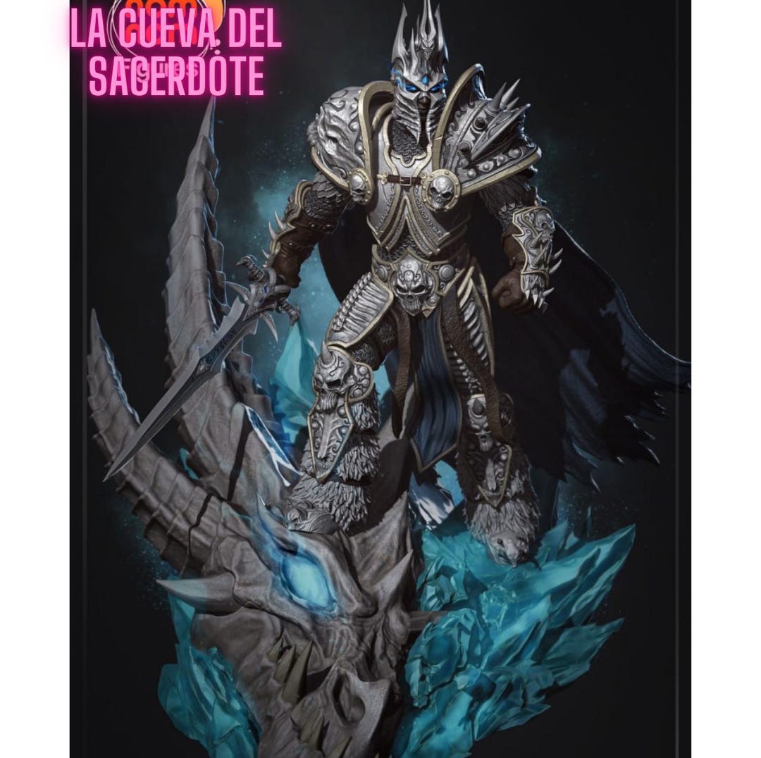 STL Arthas Menethil - the Lich King (world of Warcraft) - 3D Printed ...