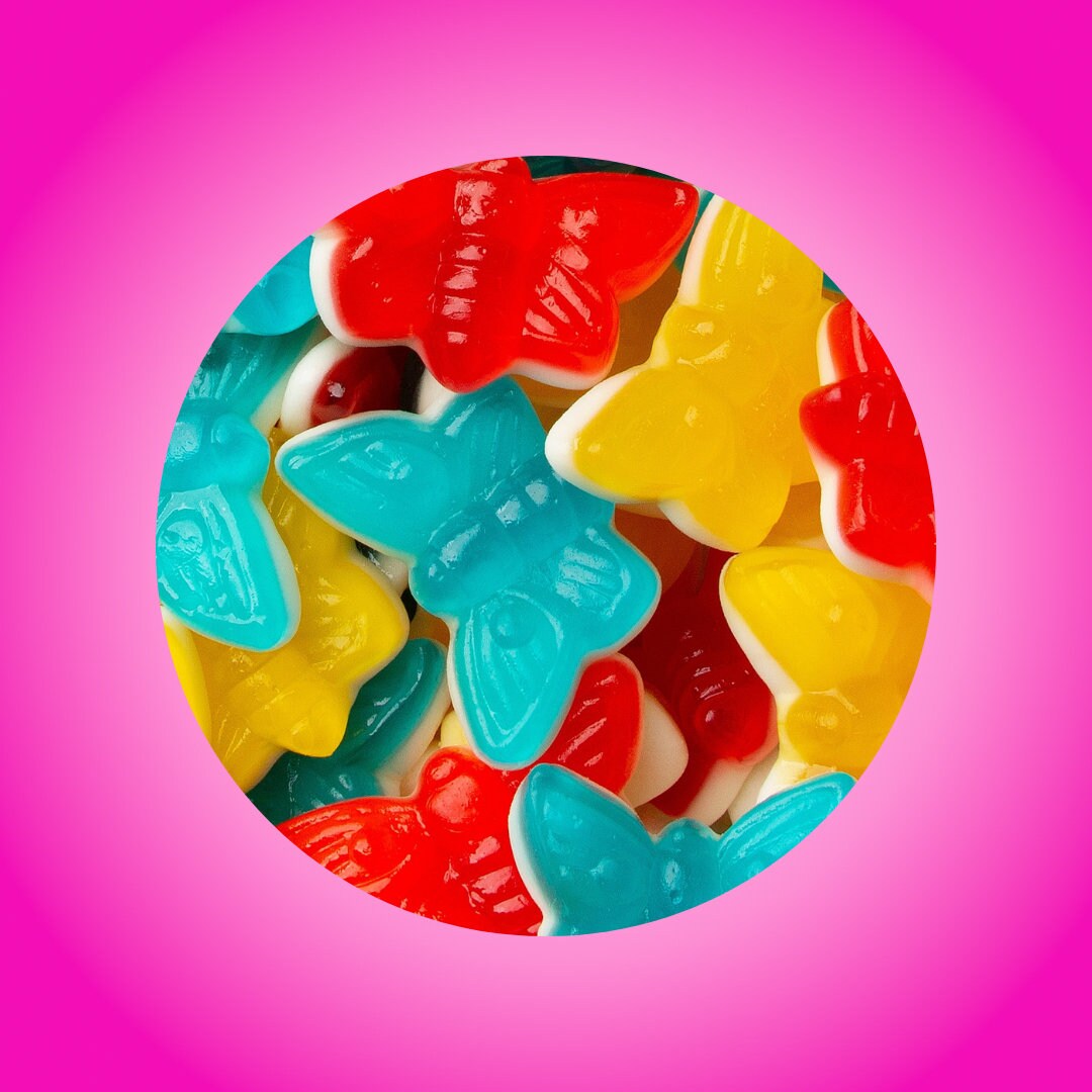 Groovy Sweets Pick N Mix Grab Bag Jelly Butterflies 250g - Etsy