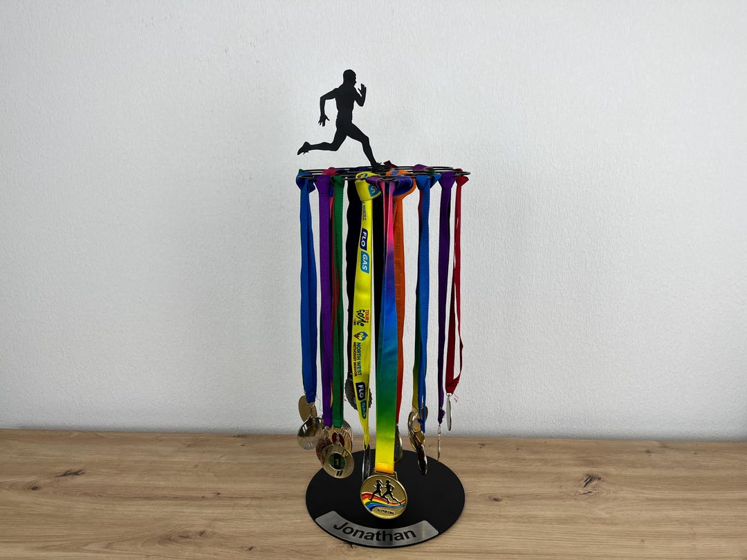 Custom Running Medal Hanger, Trophy Display, Medal Display, Gifts for ...