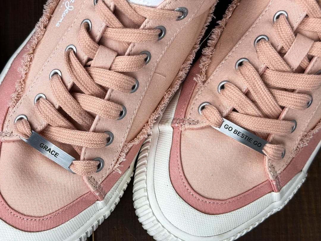 Metal Sneaker Shoelace Tag, Custom Shoelace Charm, Engraved Shoe Tag ...