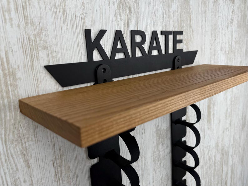 Karate Achievement Display, Belt Rack, Martial Arts Gift, Belt Storage ...