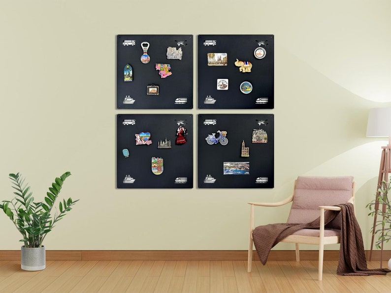 Metal Magnet Wall Board, Travel Magnet Board, Photo Display Board ...