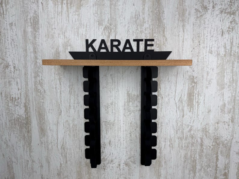 Karate Achievement Display, Belt Rack, Martial Arts Gift, Belt Storage ...