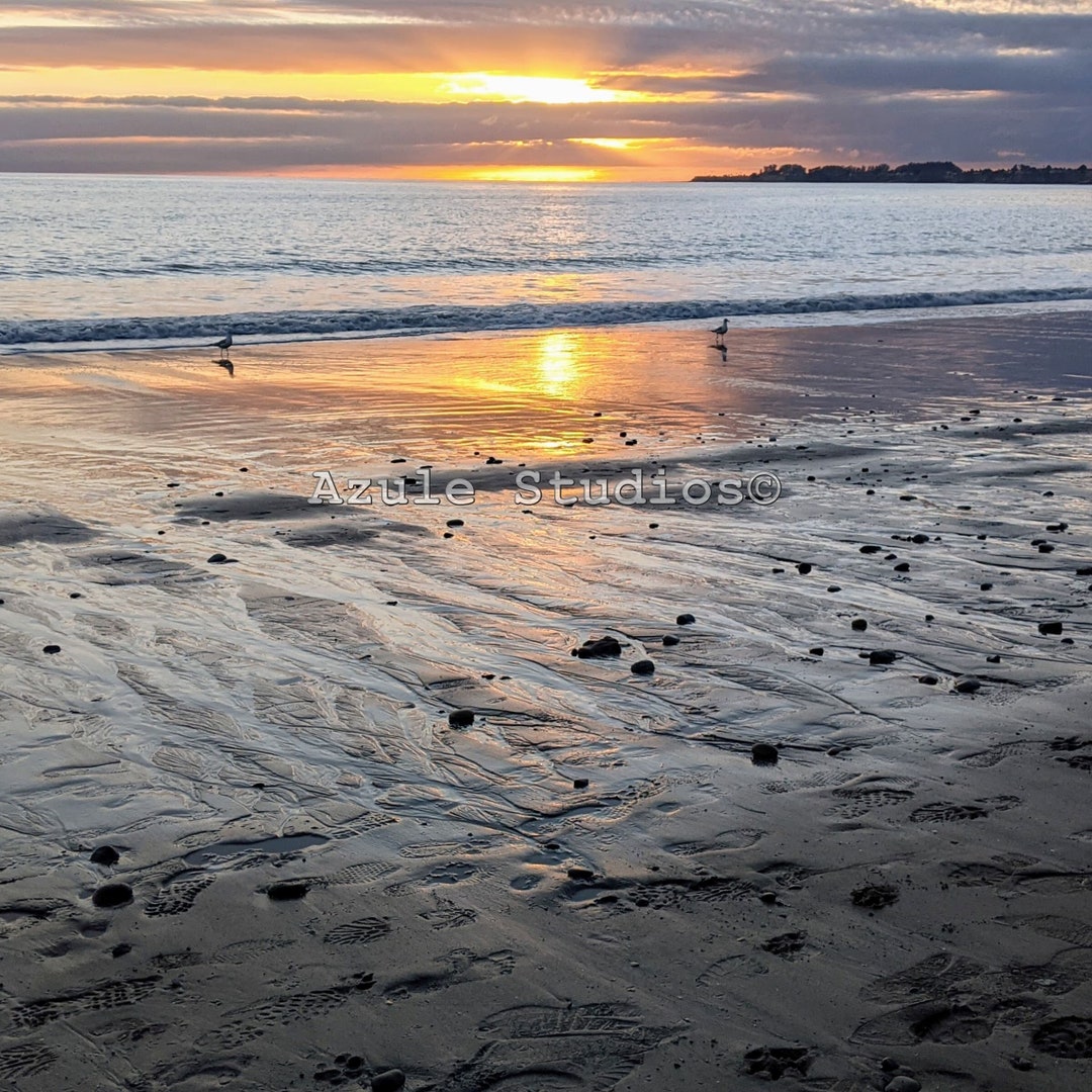 Monterey Bay Beach Sunset Photography, California Sunset Print,, Sunset ...