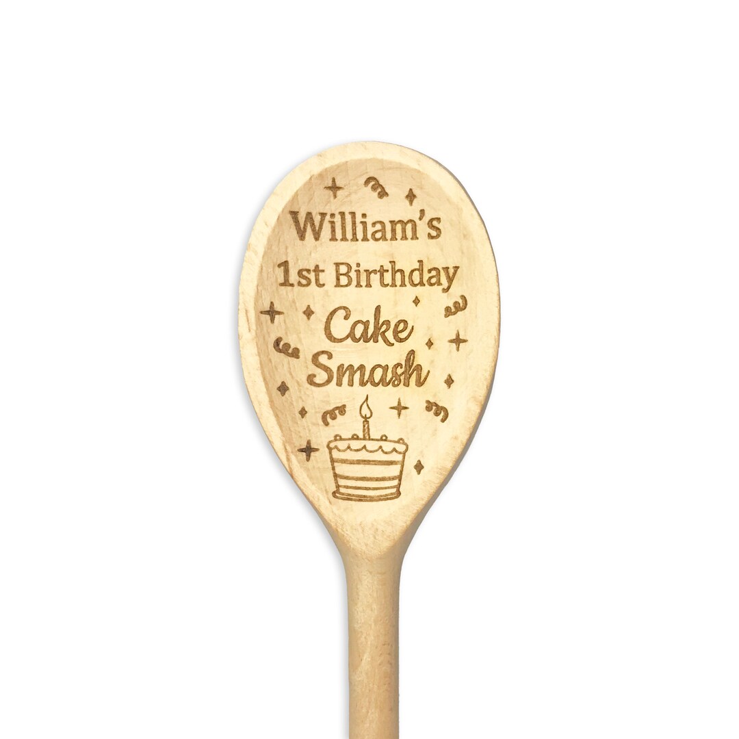 First Birthday Cake Smash Spoon Keepsake Present - Etsy