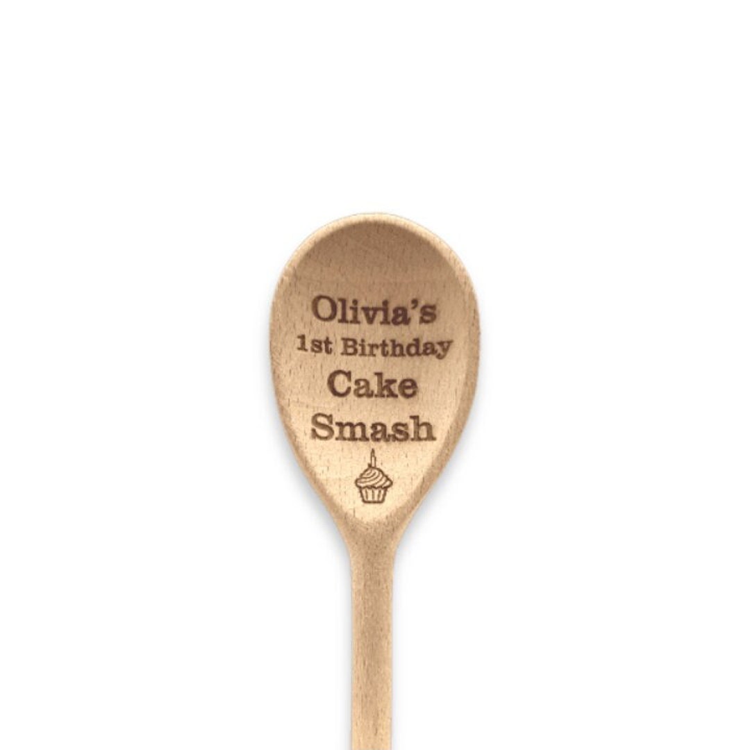 Cake Smash Spoon Personalised With Name - Etsy