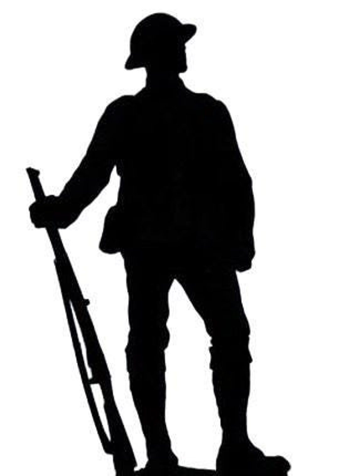 War Memorial British Army Tommy Soldier Silhouette Figure Freestanding ...