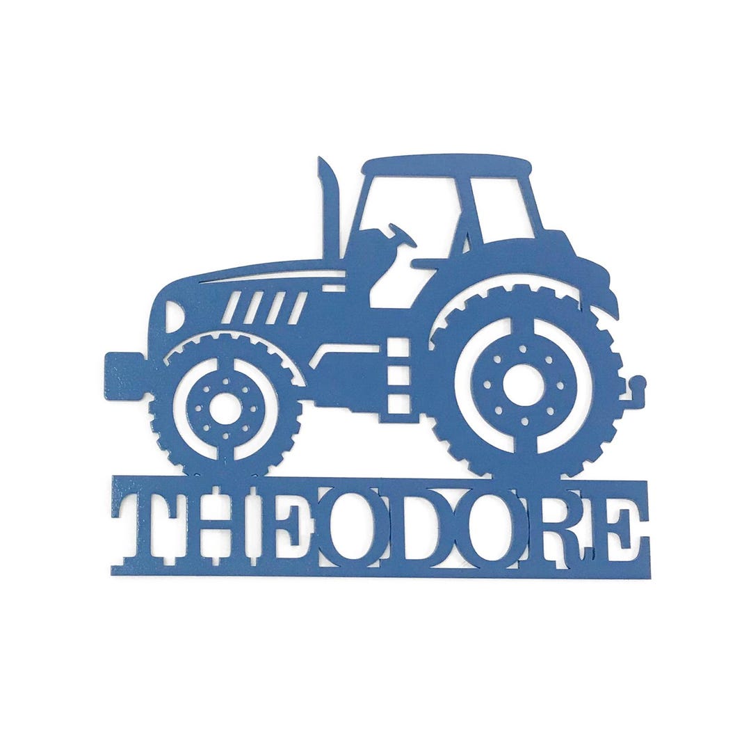 Personalised Tractor Room Sign Available in Black or Blue - Etsy