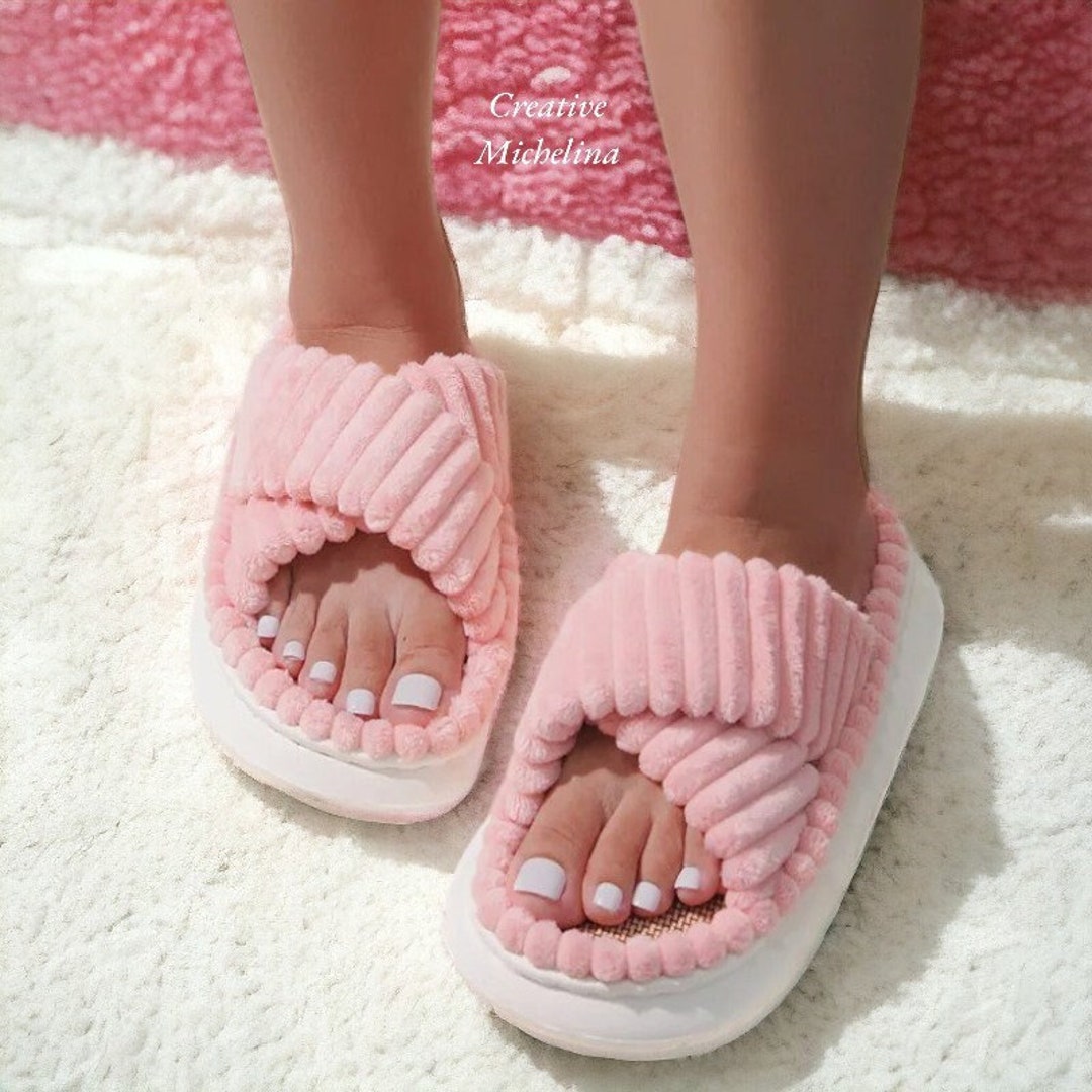 Thick Platform Slides, Soft Slides, Summer Slides, Cute Slippers ...