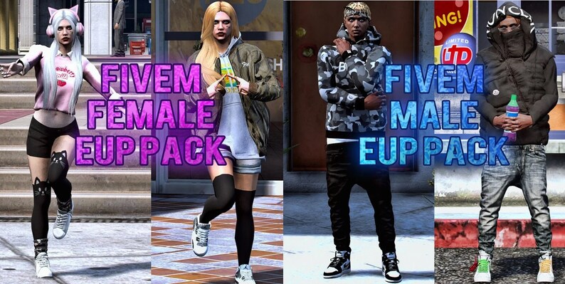 Fivem Female Male EUP Pack / Fivem Ready / Optimized / High Quality - Etsy UK